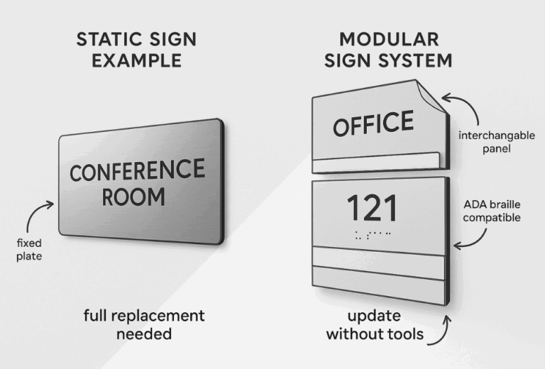 Static vs. Modular Wayfinding Systems: Which Signage Solution Fits Your ...